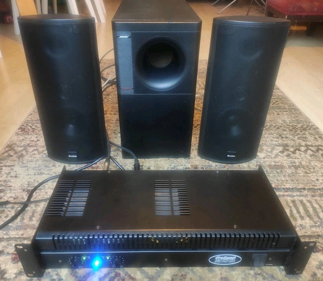 SPEAKER PA SOUND System 200w Bose Sub Boston ProSound Power HiFi Hi Fi ...