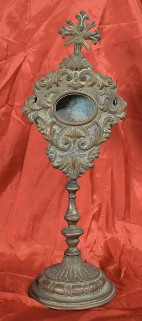 RELIC RELIQUARY shrine reliquia relicario RELIQUIARIO IN LAMINA BRONZO 1700 EUR 280,00 - PicClick IT