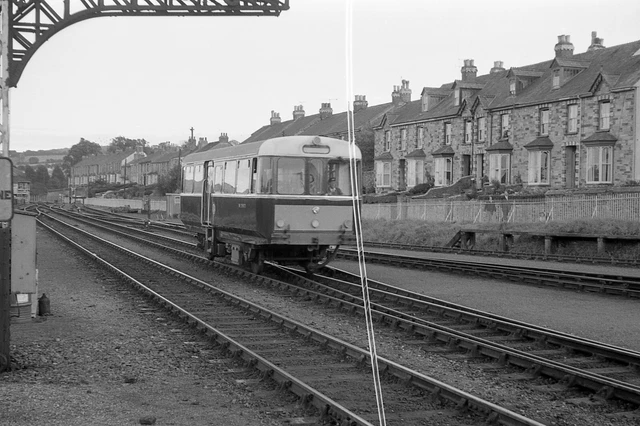 35MM NEGATIVE . BR AC Cars 4-Wheel Railbus W79977 . Wadebridge Cornwall ...