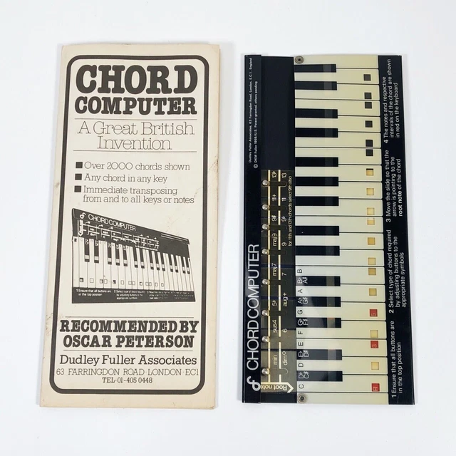 VINTAGE CHORD COMPUTER Slide Rule & Instructions Dudley Fuller ...