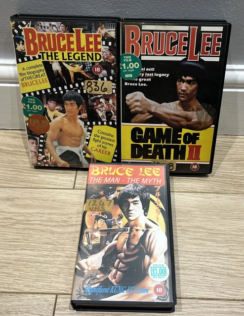 BRUCE LEE VHS Bundle Big Box Rare Game Of Death 2, The Legend the Man ...