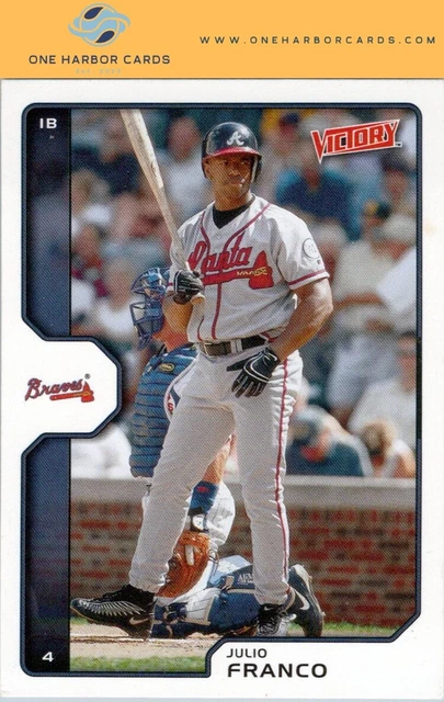 CARTE DE BASEBALL 2002 Upper Deck Victory Atlanta Braves #254 Julio ...