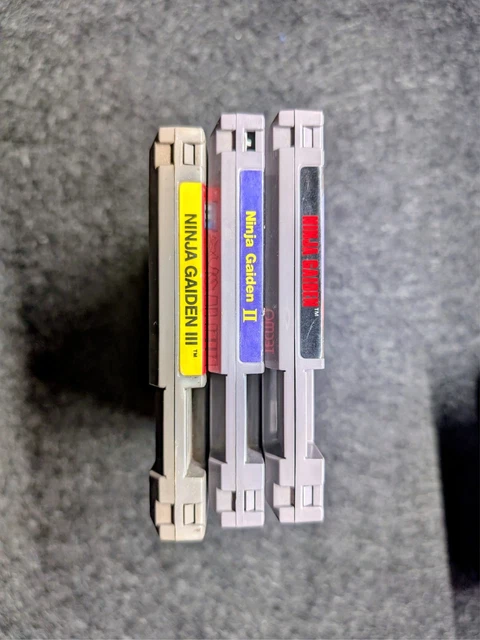 NES NINJA GAIDEN Trilogy Lot – Gaiden 1, 2 & 3 – Tested – Authentic ...