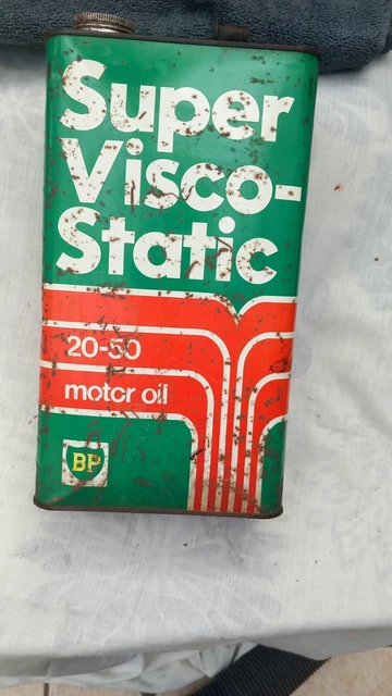 VINTAGE COLLECTORS BP super visco-static motor oil can 20-50 £19.00 ...