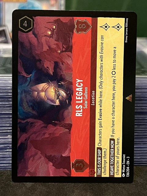 RLS LEGACY SOLAR Galleon (rare) Feuille Froide #136 Disney Lorcana Into ...