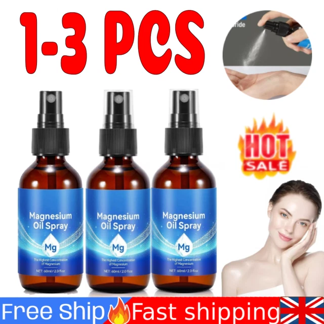 PURE MAGNESIUM OIL Spray - 100% Pure & Natural Magnesium Oil Spray UK 1 ...