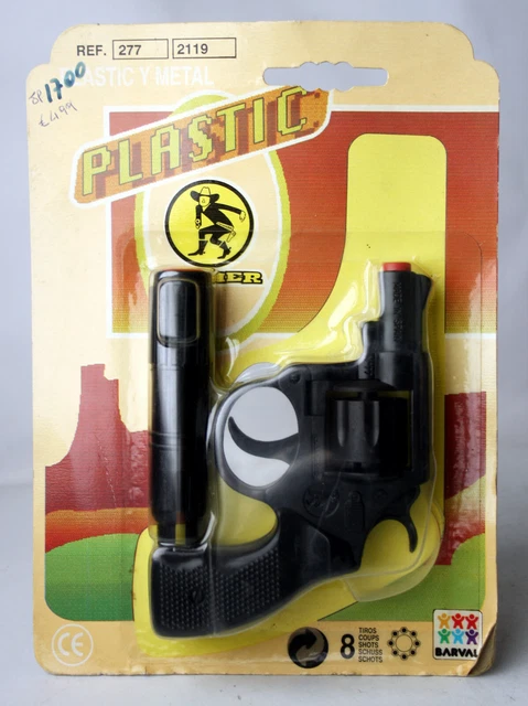VERY RARE VINTAGE 90'S Gonher Plastic Cap Gun Revolver Made In Spain ...