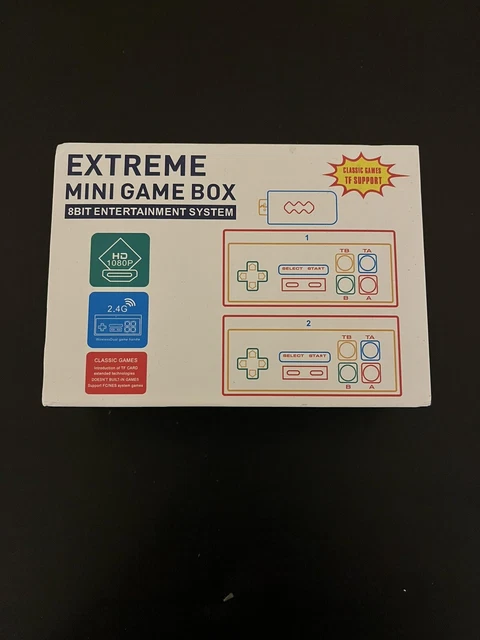 EXTREME MINI GAME Box 8 Bit Entertainment HDMI 2.4G NES Nintendo TV ...
