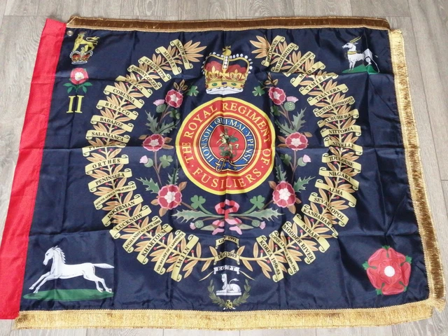 THE ROYAL REGIMENT of Fusiliers 2nd battalion Regimental colours flag ...