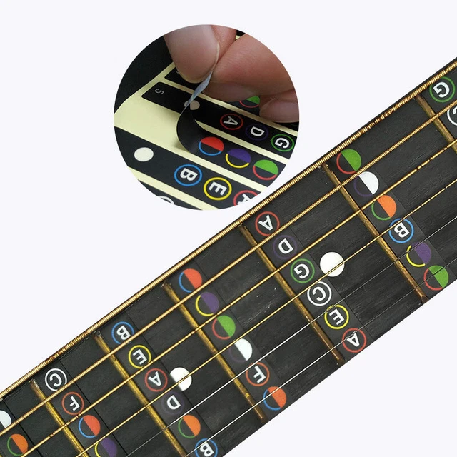 Guitar Fretboard Notes Map Labels Sticker Fingerboard Fret Decals For Guita Rz Eur 182
