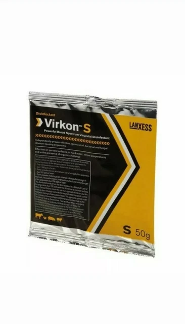 VIRKON S 50G sachet Powerful Virucidal Disinfectant, viral, bacterial ...