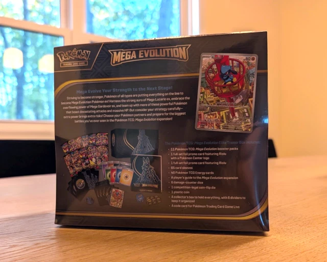 POKEMON CENTER EXCLUSIVE Mega Evolution Lucario Elite Trainer Box (ETB ...