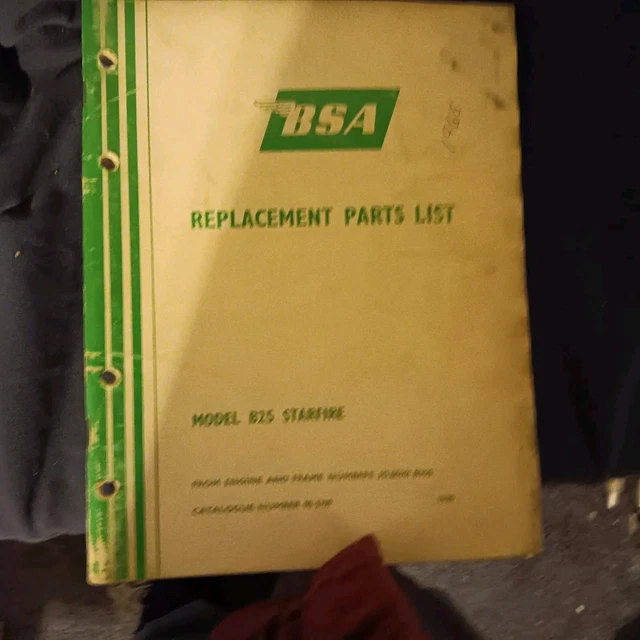 BSA PARTS MANUAL B25 1970 00-5709 250cc Starfire £11.84 - PicClick UK