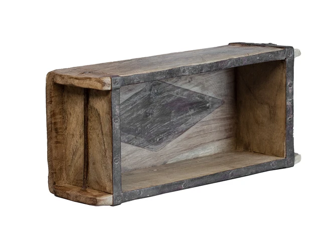 ZIEGELFORM DEKOKISTE AUFBEWAHRUNGSBOX Holzkiste Landhaus Holzform EUR ...