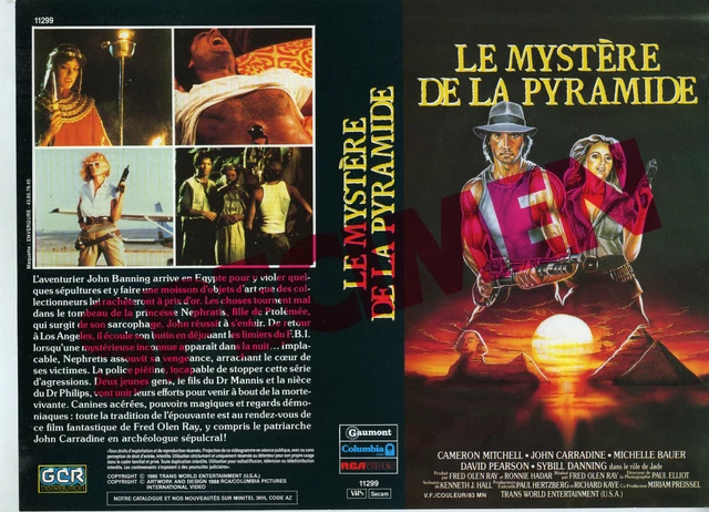 JAQUETTE VIDEO(SEUL SANS vhs)-LE MYSTERE DE LA PYRAMIDE-G C R- EUR 3,00 - PicClick FR