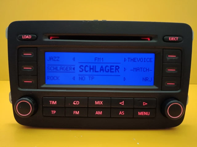 ORIGINAL VW RCD 300 500 CD Autoradio Radio Touran Golf V Passat 3C ...