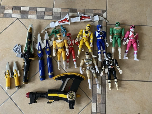 BANDAI MIGHTY MORPHIN Power Rangers 1994 & 1996 Mit Waffen EUR 50,00 ...