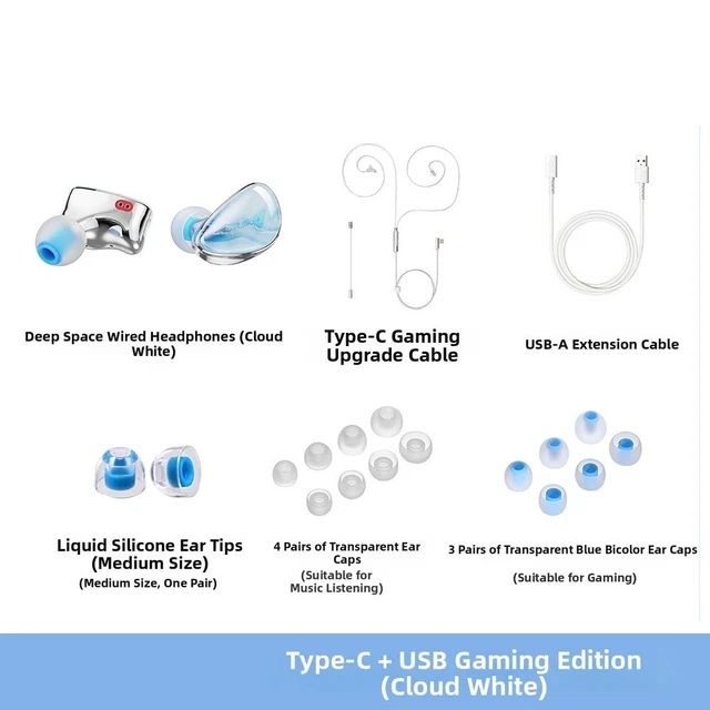KABELGEBUNDENES IN-EAR GAMING Headset mit 7.1 Surround Sound und tiefem ...