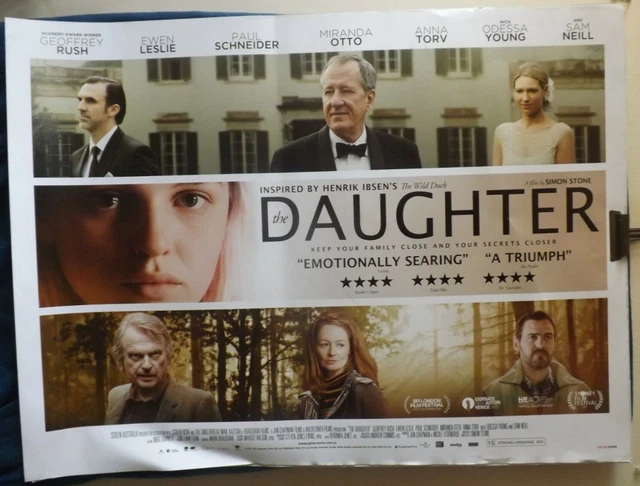 THE DAUGHTER GEOFFREY Rush Original Quad Cinema Poster £9.99 - PicClick UK