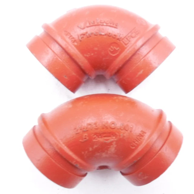 VICTAULIC 2-1/2& 90° 001 Ductile Iron Grooved Firelock Elbow $29.99 ...