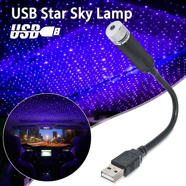 USB CAR ROOF Star Sky Lamp Ambient LED Projector Night Light Interior ...