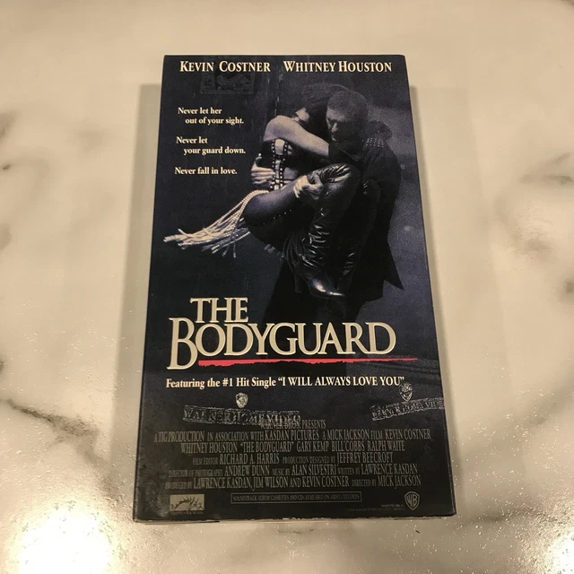 BODYGUARD (VHS, 1992) Whitney Houston Kevin Costner Warner Home Video ...