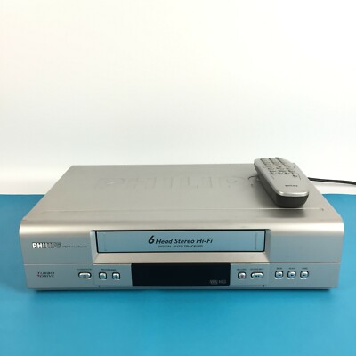 PHILIPS VR 540 vcr + remote control/k7 vhs tape vcr/6 heads £83.36 ...