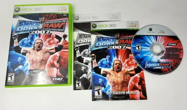 WWE SMACKDOWN VS. Raw 2007 Microsoft Xbox 360 Complete Very Good Fast ...