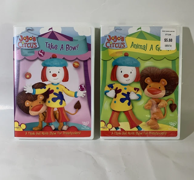 JOJO’S CIRCUS DVD Lot ANIMAL A GO-GO And TAKE A BOW (One Sealed ...