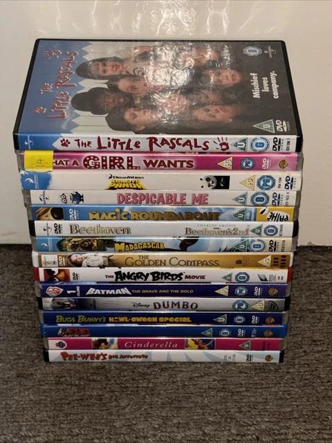 JOB LOT BUNDLE of 100 Childrens DVDs £43.99 - PicClick UK