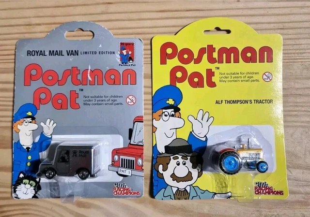 VINTAGE ERTL POSTMAN Pat Silver Ltd Edition Post Van & Alfs Tractor ...