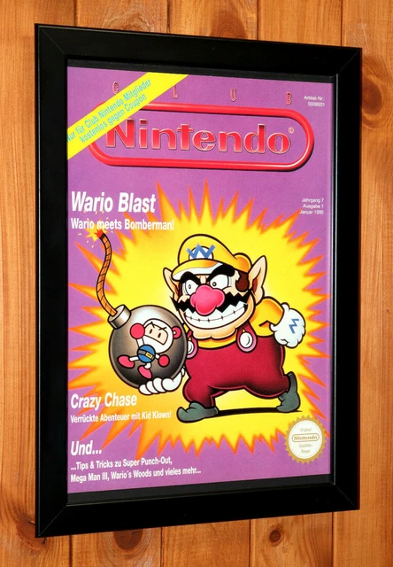 WARIO BLAST FEATURING Bomberman! Game Boy Vintage Small Promo Poster ...