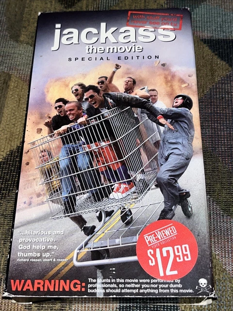 JACKASS THE MOVIE Special Edition VHS Cult Classic Vintage Y2K Bam ...