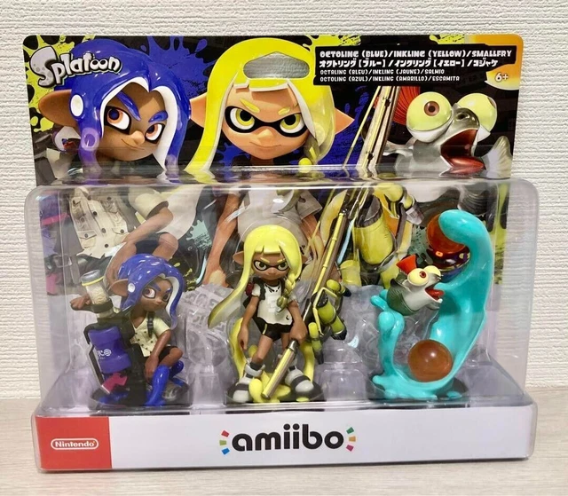 NINTENDO AMIIBO SPLATOON Triple Set Octoling Bleu Inkling Jaune Smallfry Japon EUR 40,93 ...