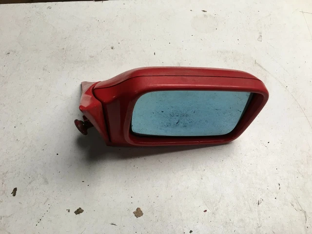 GENUINE BMW E34 O/S Right Side Wing Mirror Red (5) + £35.00 - PicClick UK