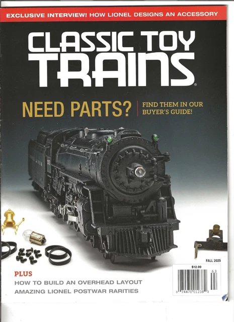 CLASSIC TOY TRAINS Fall 2025 Magazine Tips for making getting spare ...