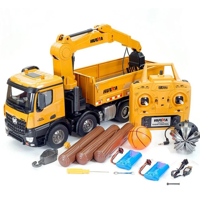 1:14 RC TIMBER Grab Dump Truck 15CH RC Diecast Heavy Duty Vehicle Toy ...