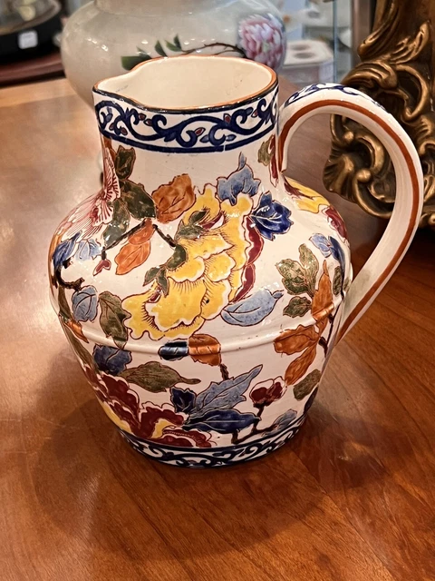 VASE PICHET Faience De Gien Decor Pivoine Xx Eme S EUR 80,00 - PicClick FR