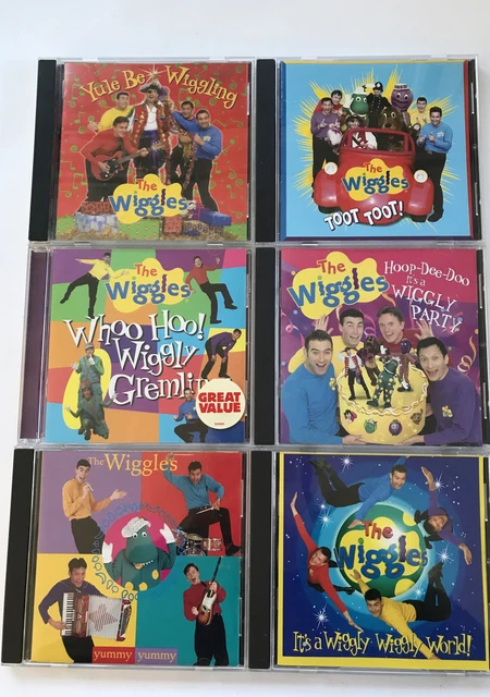 THE WIGGLES CDS Bulk x6 Original Cast Merchandise 90s 00s Wiggly Wiggly ...
