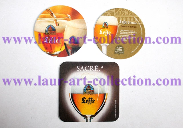 LEFFE - 3 Old Sous Bock Under Glass Abbey Beer Alcohol Beer Beer ...