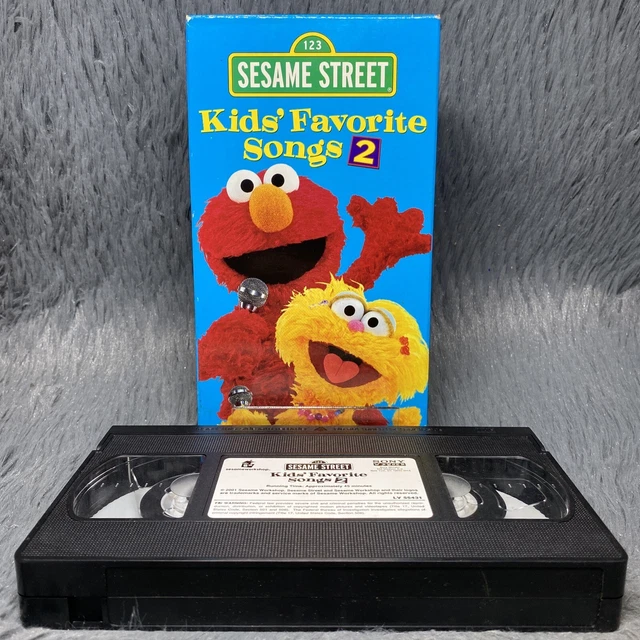 SESAME STREET KIDS' Favorite Songs 2 VHS Tape 2001 Sony Wonder Elmo ...
