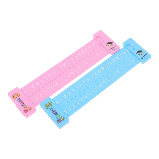 2 PCS MATH Matching Ruler Number Recognition Toy Toddler Montessori ...