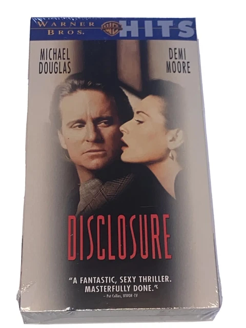 DISCLOSURE (VHS, 1995) Michael Douglas Demi Moore BRAND NEW SEALED £10. ...