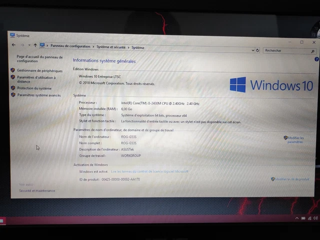 PC PORTABLE GAMER Asus ROG G53SX windows 10 NVIDIA GeForce GTX 560M EUR 299,00 - PicClick FR