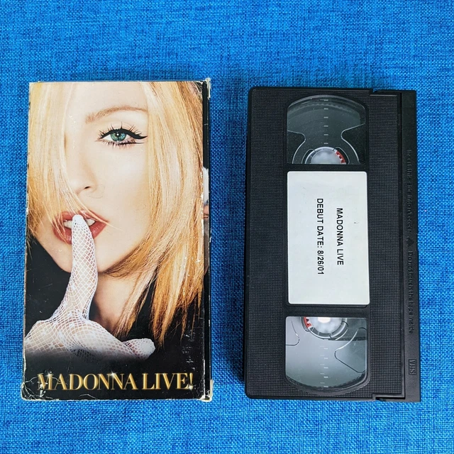 MADONNA PROMO VHS HBO BROADCAST DROWNED WORLD TOUR w UNIQUE ARTWORK BOX ...