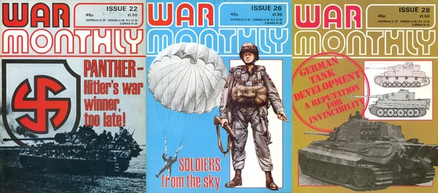 VINTAGE WAR MONTHLY Magazine 3 Issue Bundle 1976 Scarce UK Magazines £ ...
