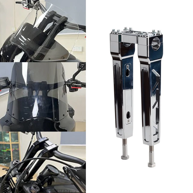 CLUB STYLE UPRIGHT 10" Handlebar Riser Kit For 1" Bar Harley Road King ...