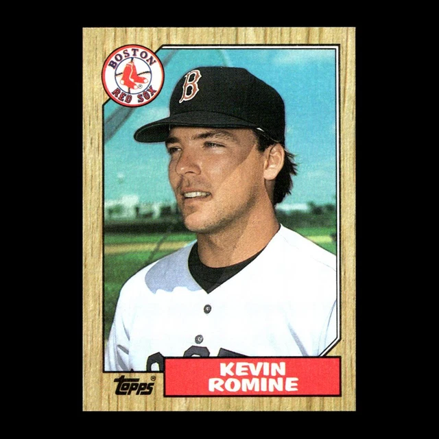 KEVIN ROMINE 1987 Topps recrue Boston Red Sox #121 ensemble Break R306 ...