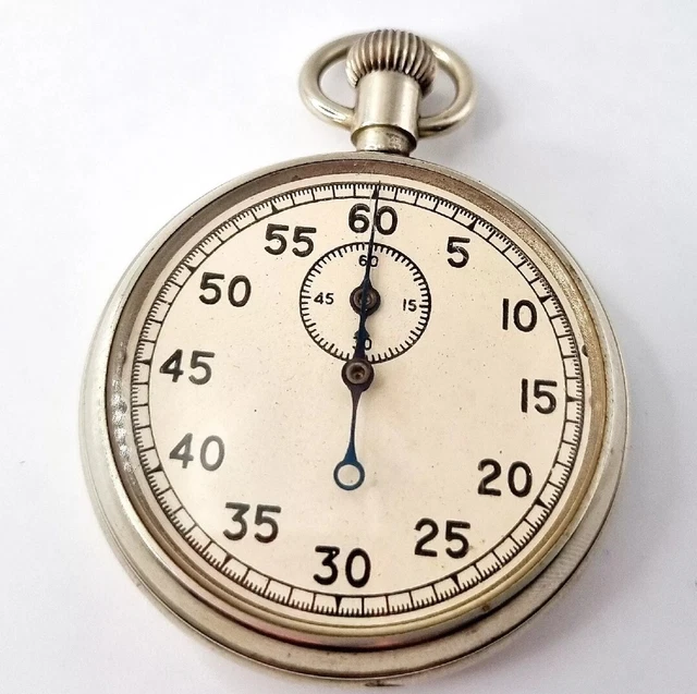 WW2 RAF BOMBER Timer, Stopwatch Pocket Watch British Military Pattern ...