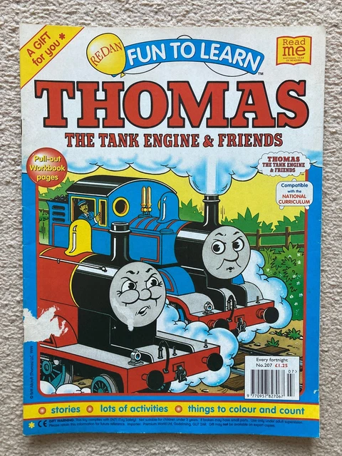 THOMAS THE TANK Engine Fun to Learn Magazine Issue 207 From 1999 With ...